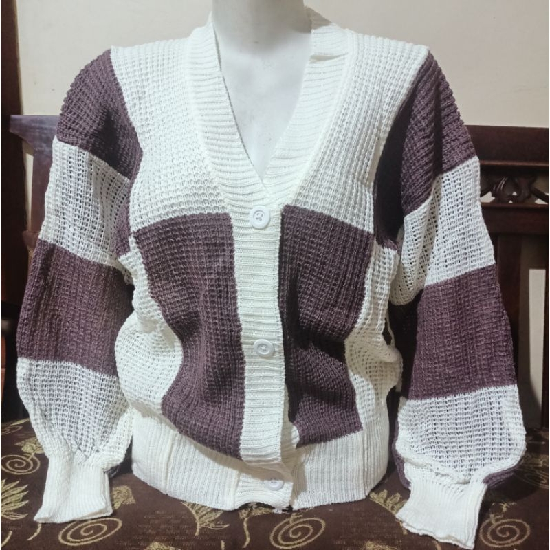 Jual switer rajut crop Rajut Lola Cardi sweater Rajut Wanita Premium ...