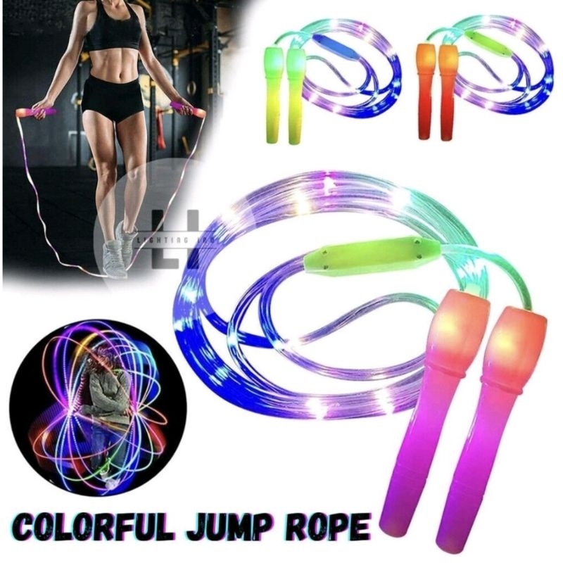 Jual lompat tali LED lampu warna - warni anak - anak olahraga skipping ...