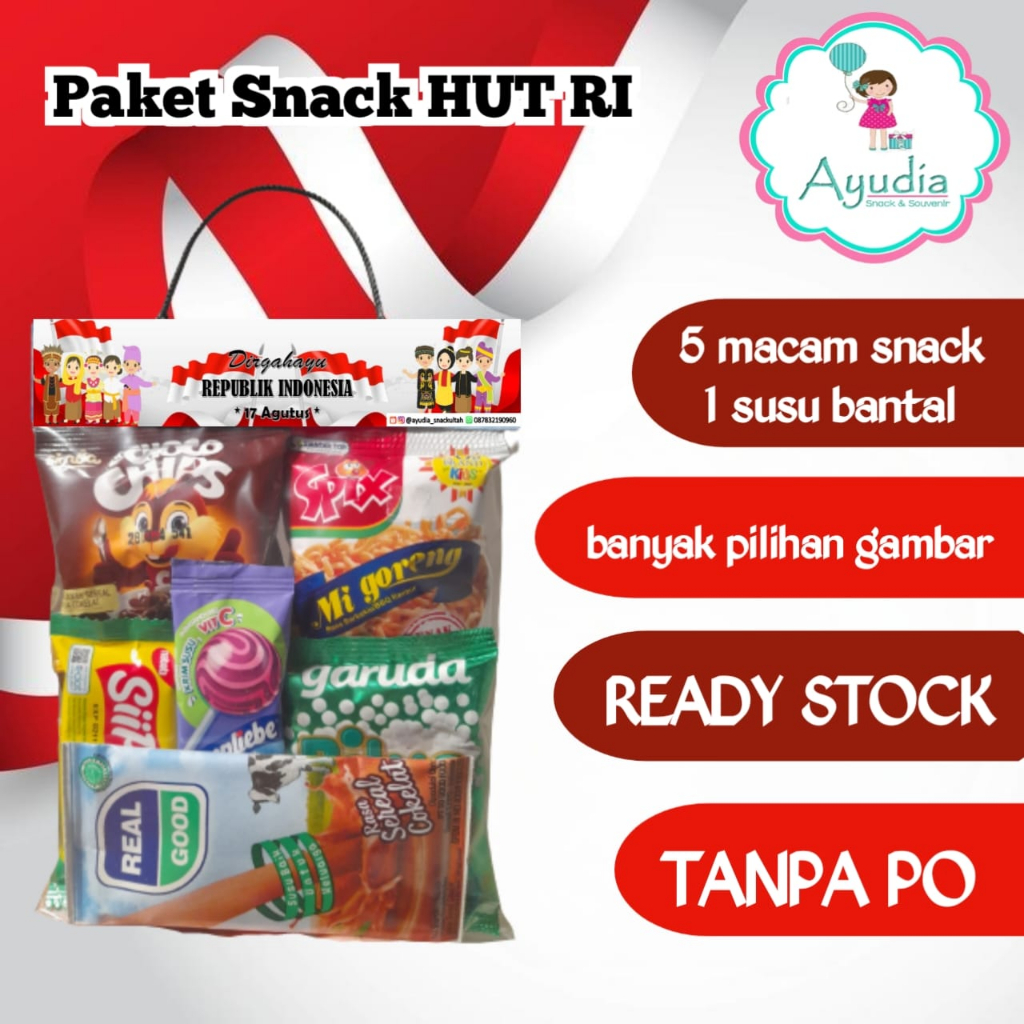 Jual Paket Snack Edisi 17 Agustus / Snack HUT RI / Bingkisan 17 Agustus / Snack 17 Agustus ...
