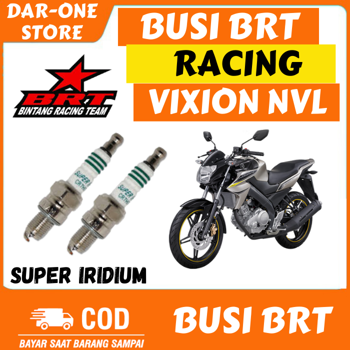 Jual BUSI SUPER IRIDIUM BRT RACING YAMAHA VIXION NVL DRAT PANJANG ORIGINAL | Shopee Indonesia