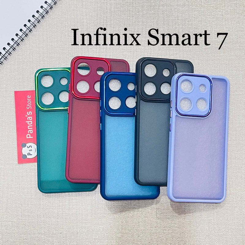 Jual Case Infinix Smart 7 Metal Chrome Softcase Dove Premium Luxury PSS ...