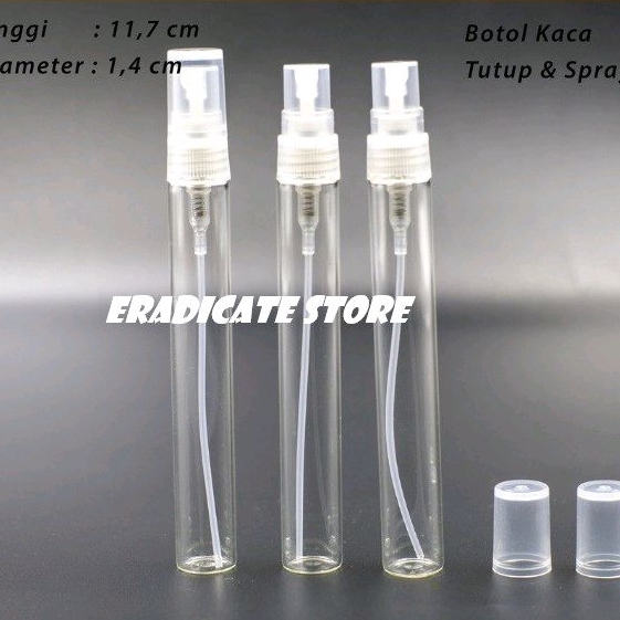 Jual Botol Spray Plastik 10ml Refill Parfum Vial Travel Decant MURAH ...