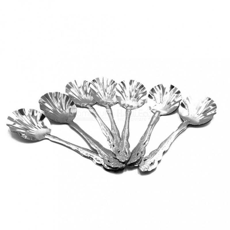 Jual sendok kerang stainless 1 lusin/12 pc sendok prasmanan stainless ...