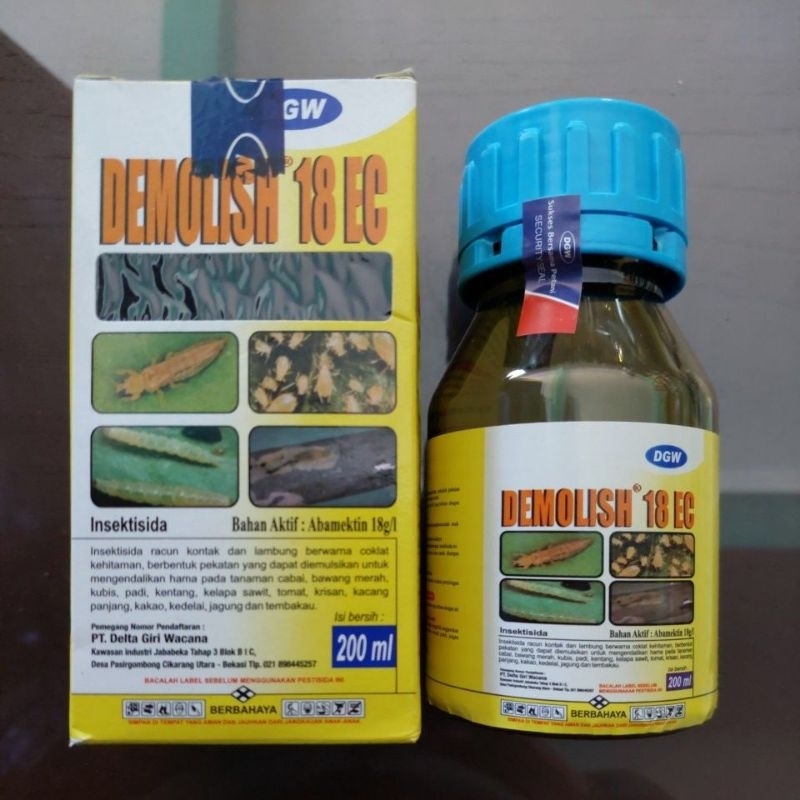 Jual Insektisida DEMOLISH 18 EC Abamectin - kemasan 200ml (FREE KAOS ...