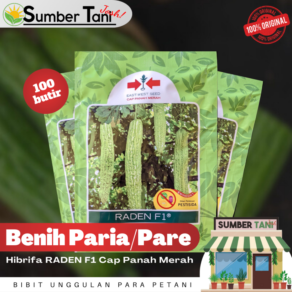 Jual Benih Pare RADEN F1 100 Butir Cap Panah Merah | Shopee Indonesia