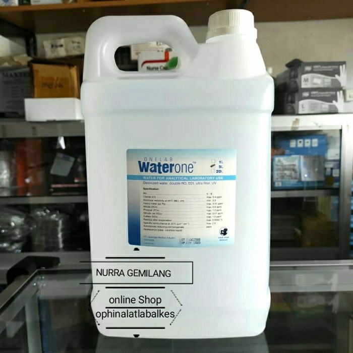 Jual Deionized Water | DI Water Onelab WaterOne 5Liter | Shopee Indonesia
