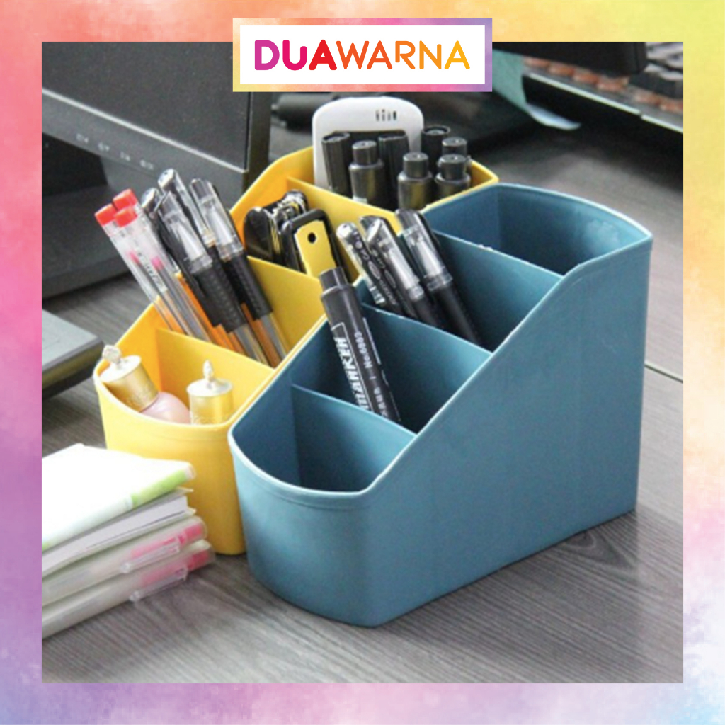 Jual DuaWarna Rak ATK Meja Kantor Kotak Penyimpanan Alat Tulis Kantor ...