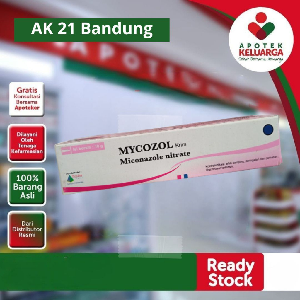 Jual Mycozol 2% Cream 10 g / Penyakit kulit yang disebabkan oleh dermatofit atau ragi, jamur ...