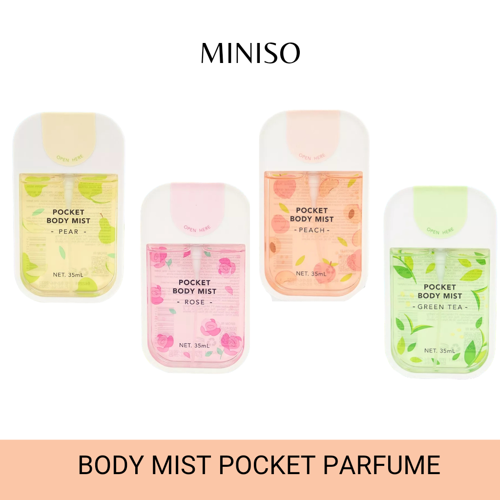 Jual Miniso Parfum Wanita Body Spray Pocket Body Mist | Shopee Indonesia