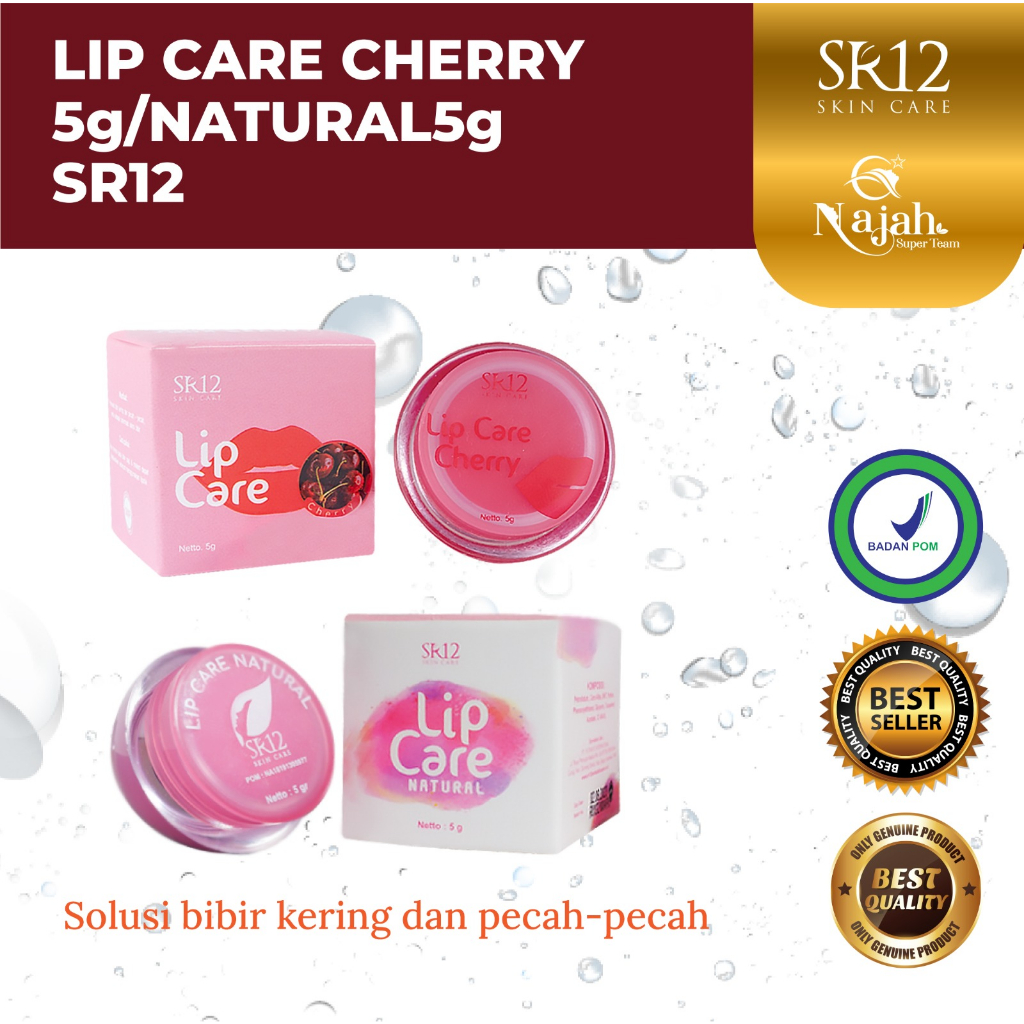 Jual LIP CARE SR12 Cherry/Natural Pelembab & Menutrisi Bibir Serta Solusi Bibir Kering ...