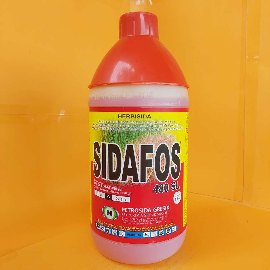 Jual SIDAFOS 480 SL ISI 1 LITER HERBISIDA OBAT ATAU RACUN RUMPUT ...