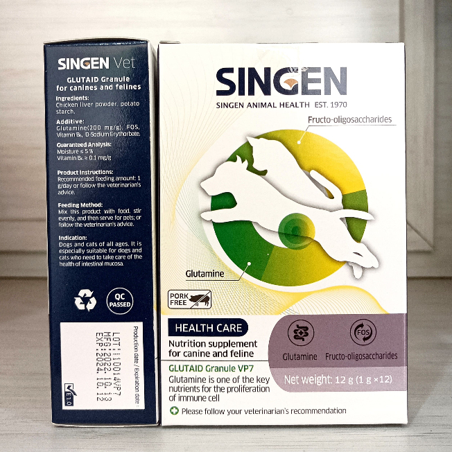 Jual SINGEN VET GLUTAID GRANULE CAT&DOG 12 G | Shopee Indonesia