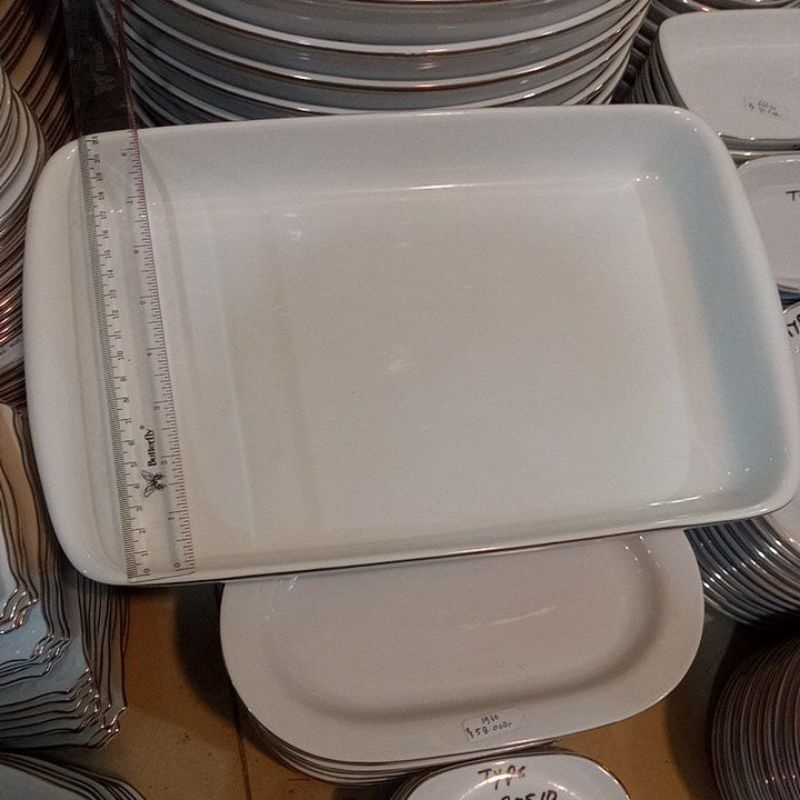 Jual SANGO tempat makanan list gold ukuran besar ukuran 35 x 21cm ...