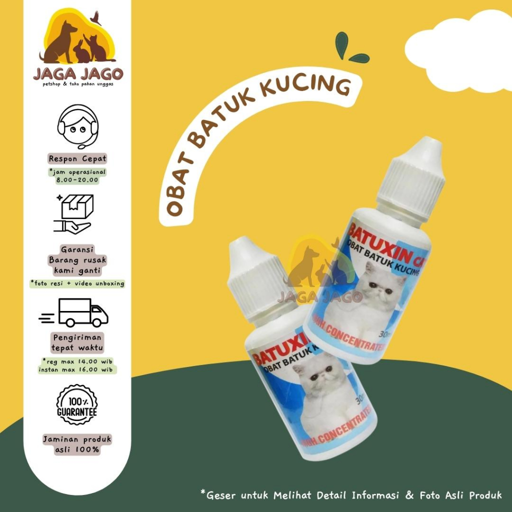 Jual BATUXIN CAT 30ml - Obat Kucing Batuk Pilek Sesak Nafas Berdahak ...