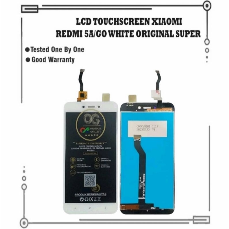 Jual LCD TOUCHSCREEN XIAOMI REDMI 5A/GO WHITE ORIGINAL SUPER | Shopee ...
