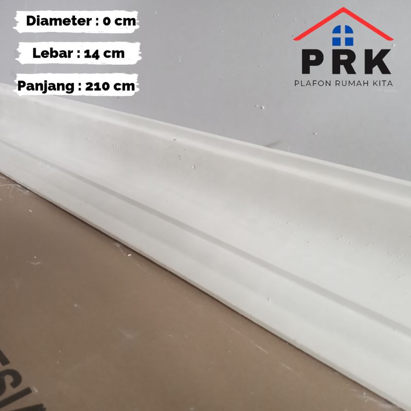 Jual Lis List Gypsum Gipsum Motif (MINIMALIS) Polos Simen lebar 14cm ...