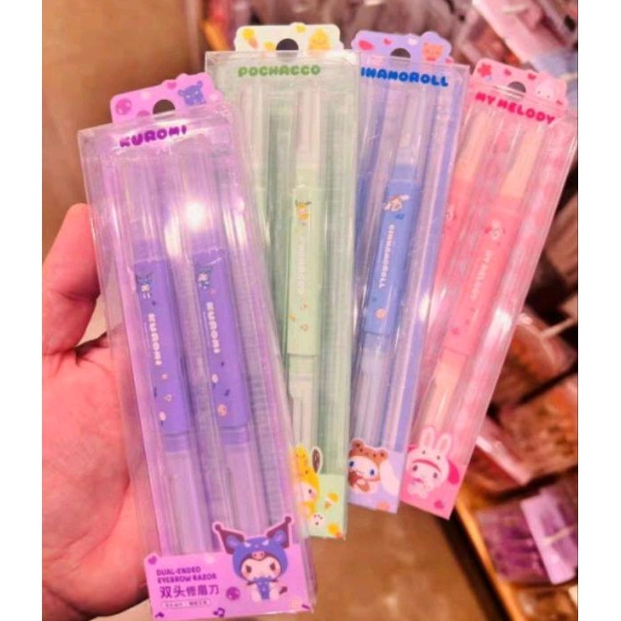 Jual PISAU CUKUR ALIS MINISO KARAKTER SANRIO / CUKUR ALIS LUCU / PISAU ...