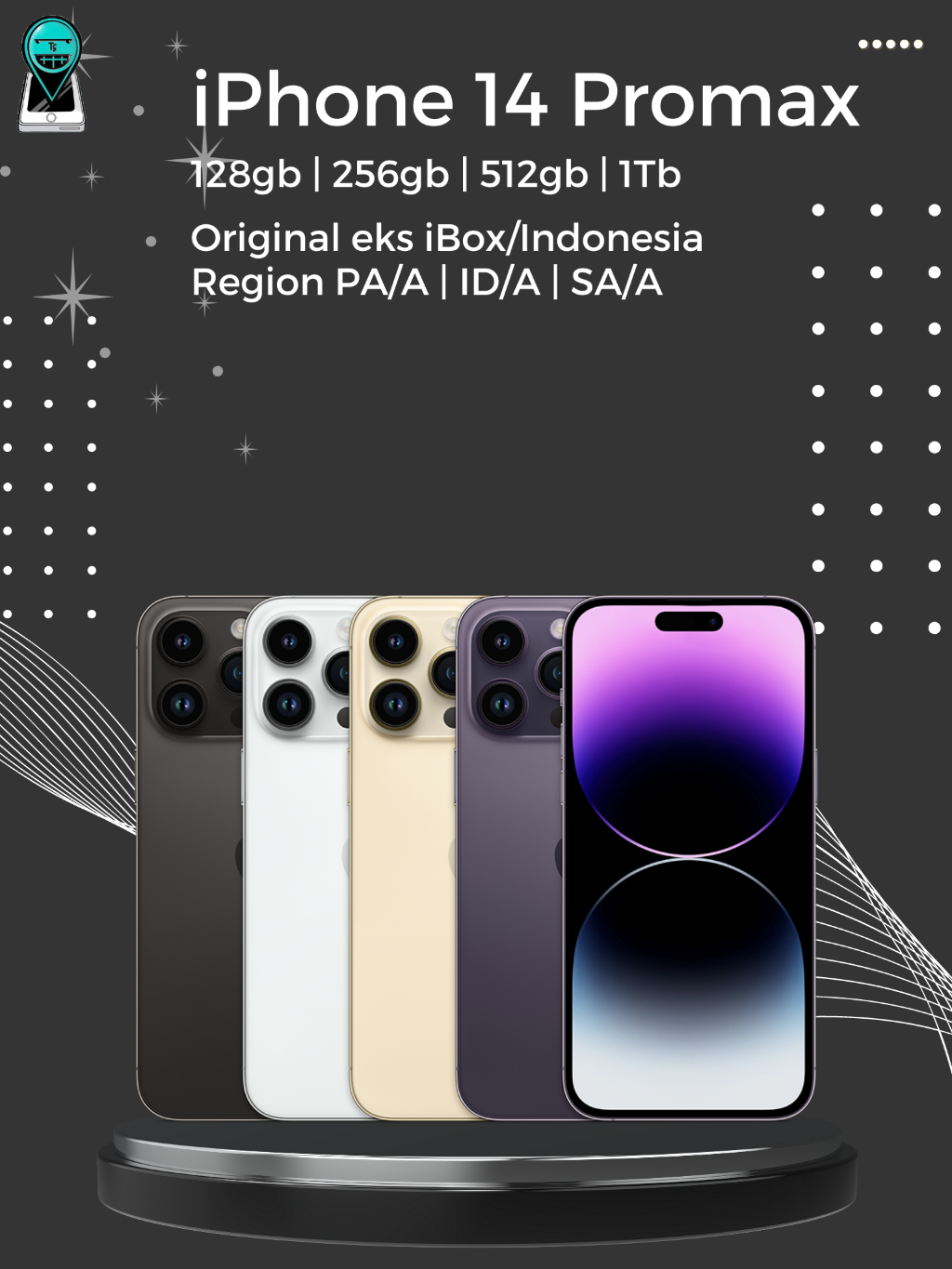 Jual HANDPHONE IP 14 PROMAX 128GB 256GB 512GB 1TB SECOND ORIGINAL ...