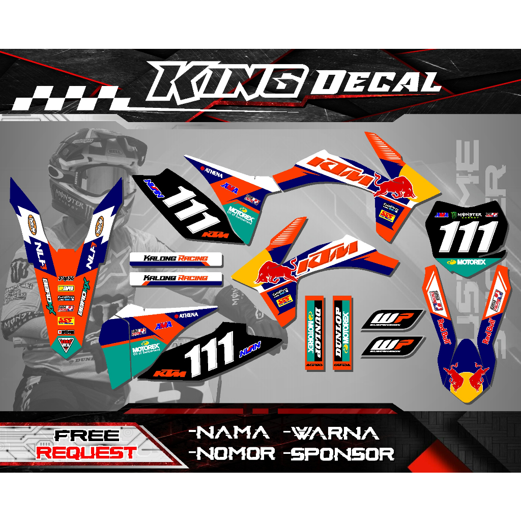 Jual DECAL KTM 250 SIXDAY FULL BODY STIKER KTM 85 STIKER KTM 250 2017 ...