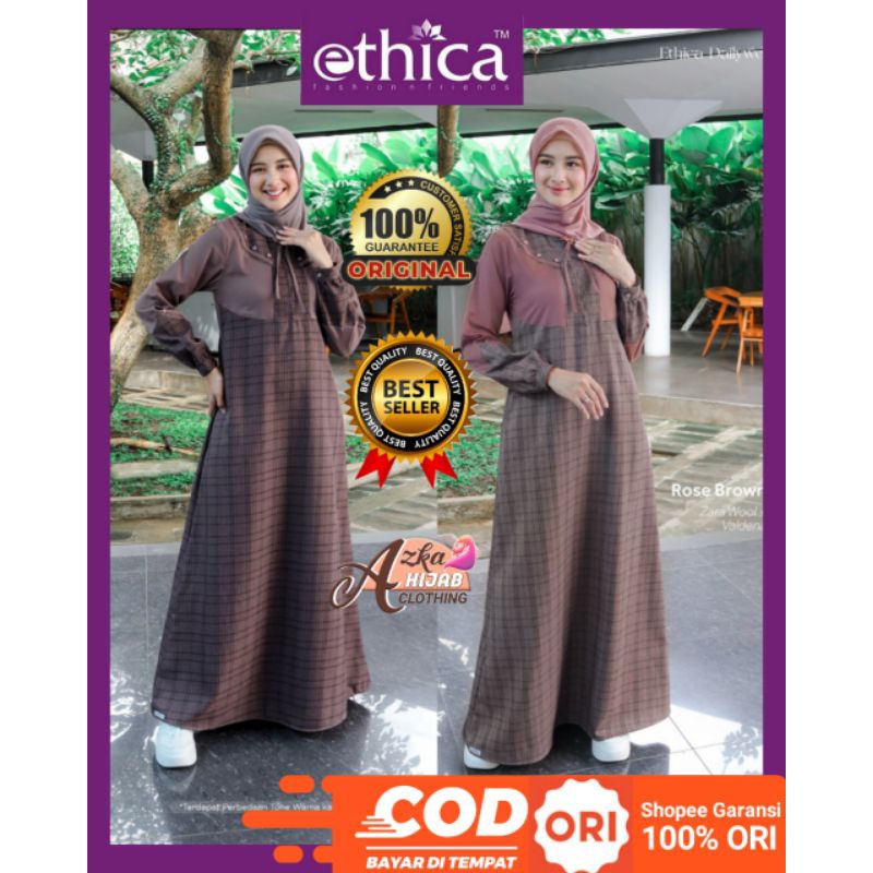 Jual GAMIS ETHICA AYUMI 398 TERBARU / GAMIS SIMPLE ELEGAN / GAMIS ...