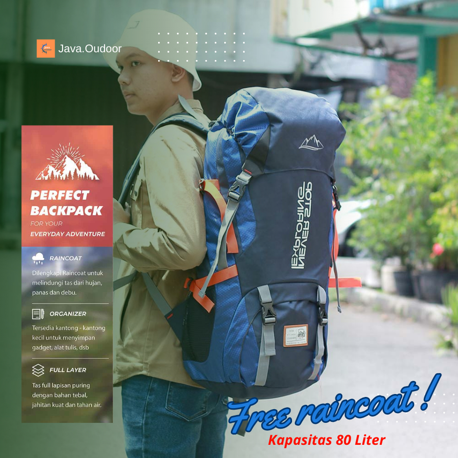 Jual Tas Carrier IFS 330 Bahan Berkuwalitas Cordura Tas Keril Kapasitas ...