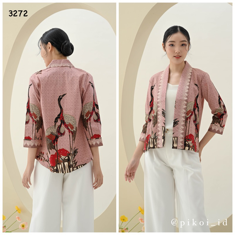 Jual Outer batik wanita / blazer batik modern / Baju batik cewek murah ...