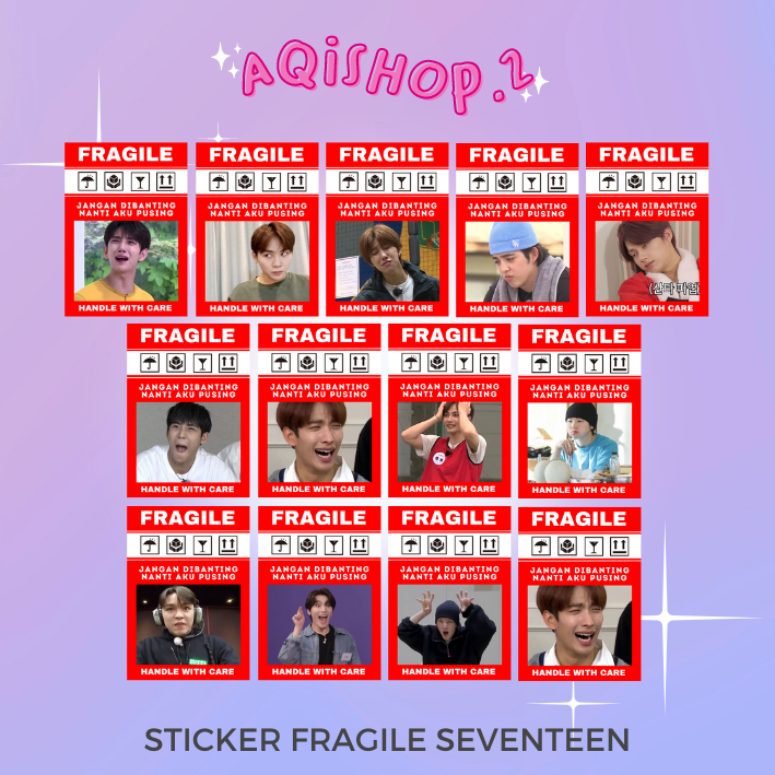 Jual STICKER LABEL KPOP BOYGRUP/STICKER FRAGILE KPOP | Shopee Indonesia