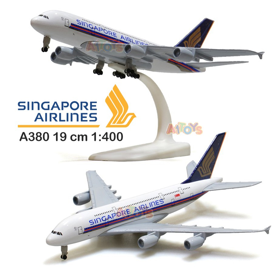 Jual Diecast pesawat terbang mainan pesawat terbang besi miniatur pesawat terbang airliner A380 ...