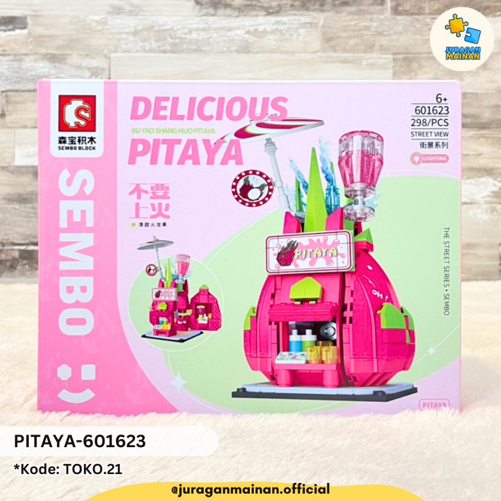 Jual SEMBO BLOCKS Street View Fruit Store Series - Bricks Block mainan ...