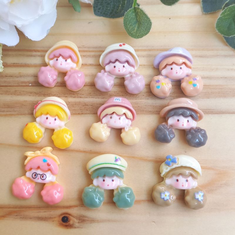 Jual clay girls curly cute dof glossi bahan kreasi | Shopee Indonesia