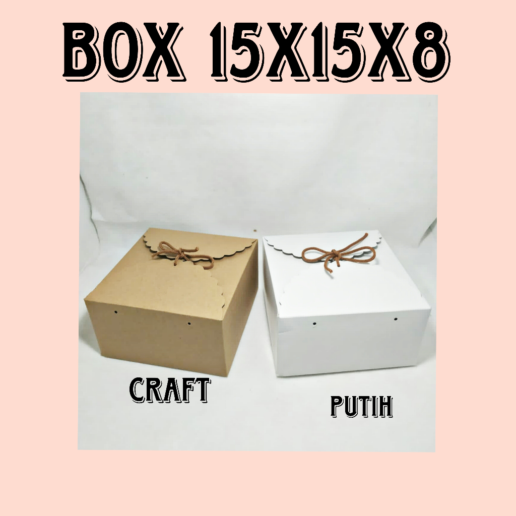 Jual Paper Box Craft 15x15x8 Untuk Kemasan Souvenir Mangkok Twotone ...
