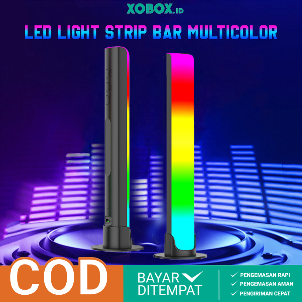 Jual Lampu LED RGB Light Bar Strip Magic Color Gaming USB Rechargeable ...