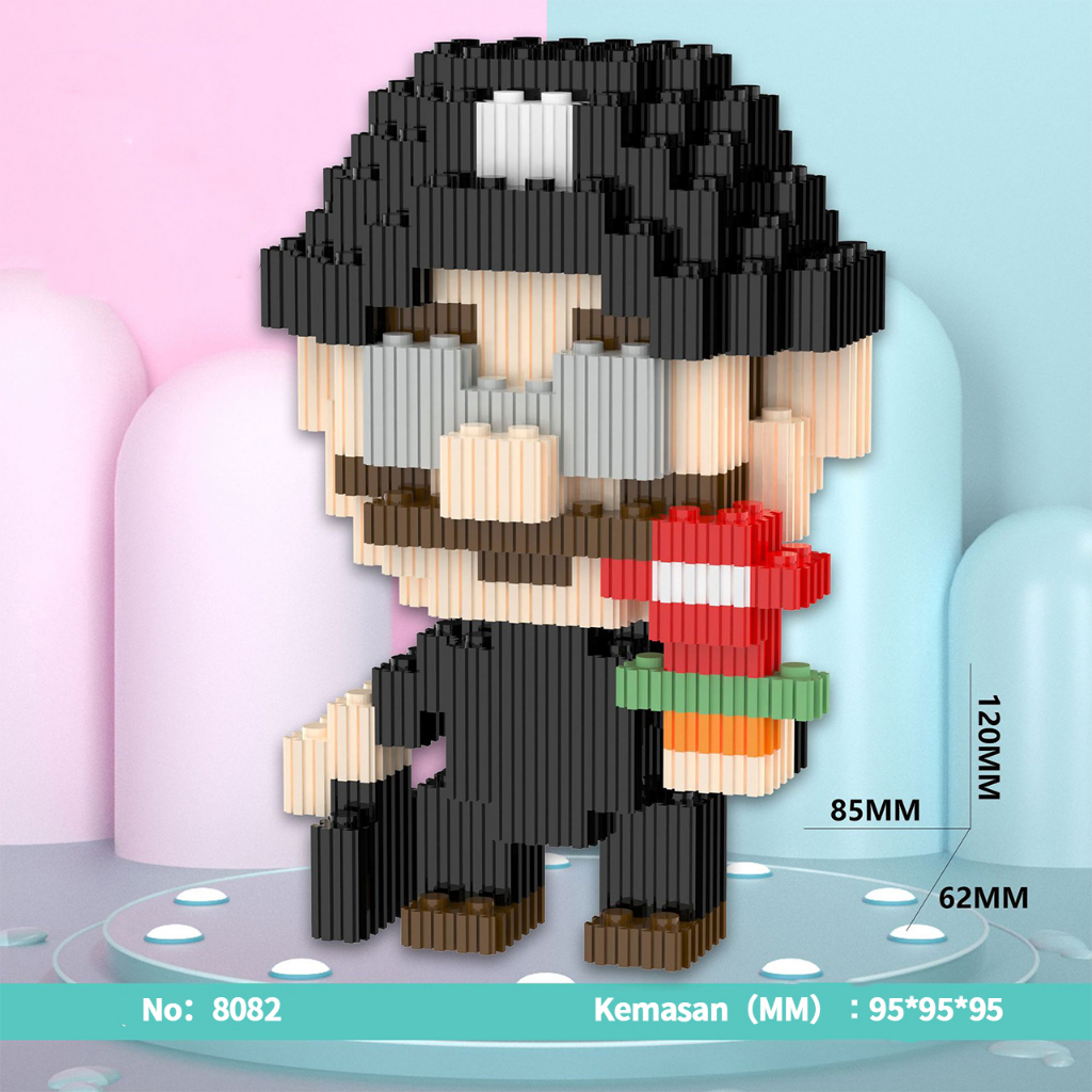 Jual Blok Bangunan Super Mario Kartun Mainan Balok Bricks Susun Mario ...