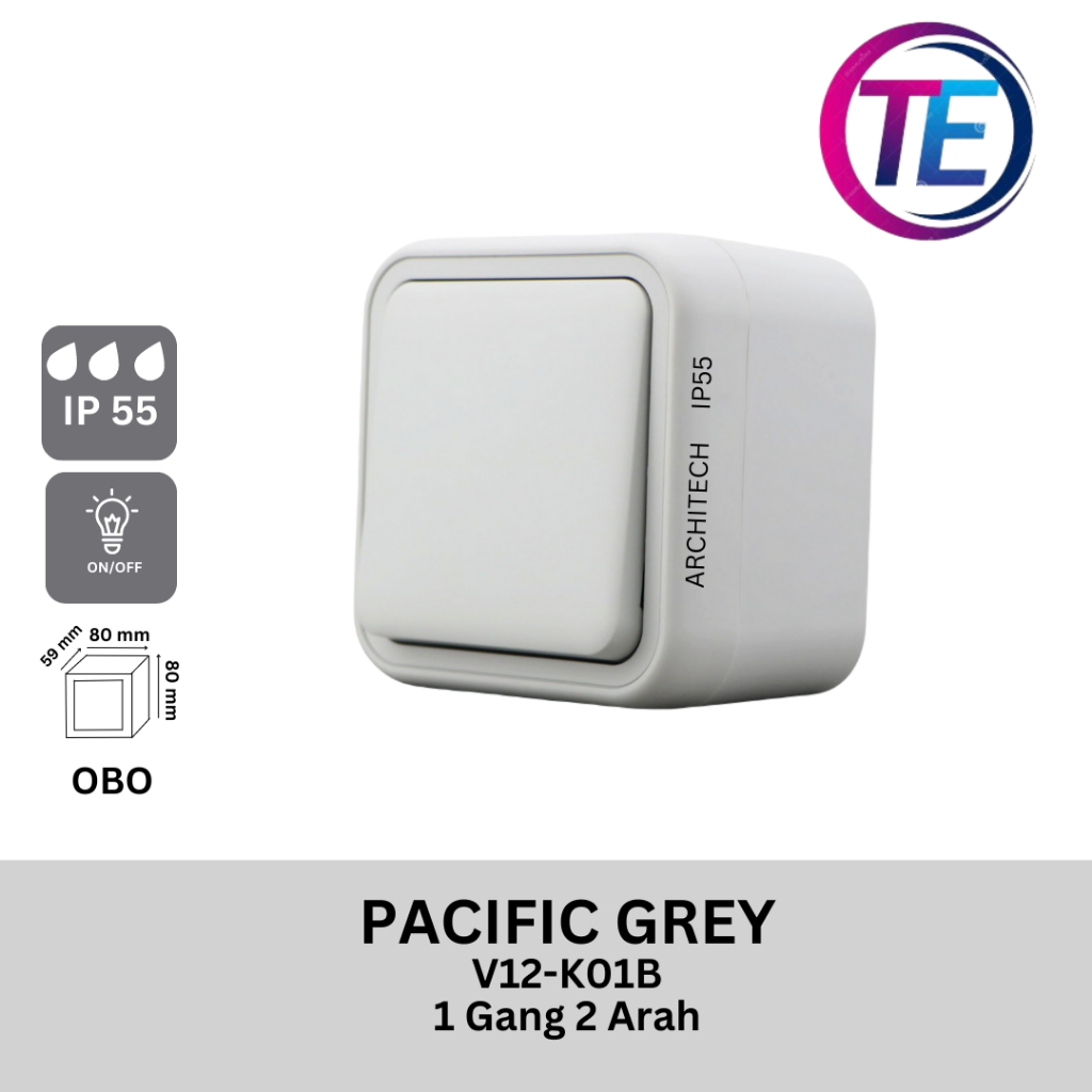 Jual ARCHITECH V12 SERIES PACIFIC Outdoor / saklar Stop Kontak V12 ...