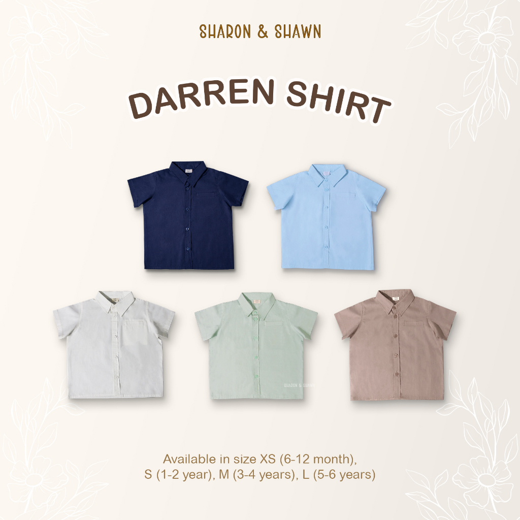 Jual Sharon&Shawn - Kemeja Anak Laki Laki- Kemeja lengan pendek anak ...