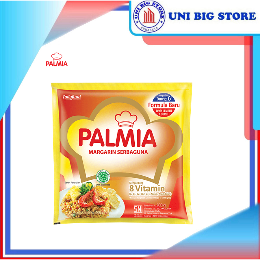 Jual Palmia Margarin Serbaguna 200 gr Sachet Margarine Mentega | Shopee ...