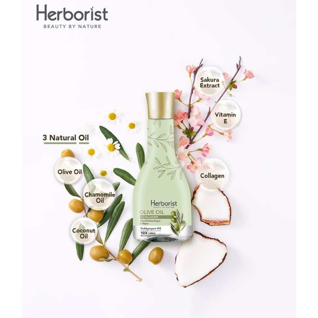 Jual Herborist Minyak Zaitun + Collagen 150ml | ORIGINAL / Herborist ...
