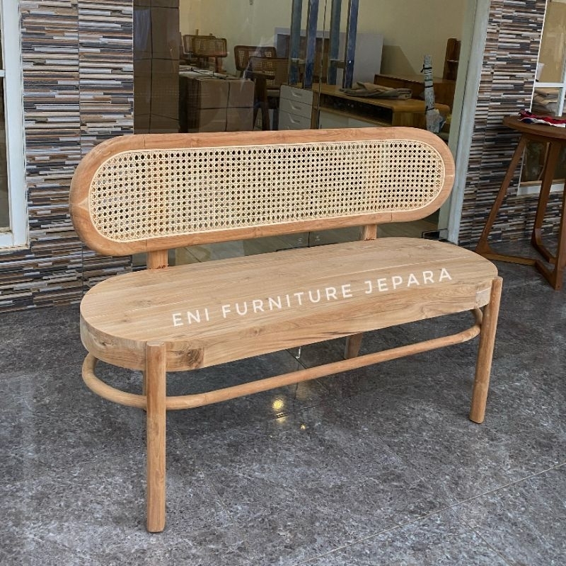 Jual Bangku Kursi Cafe Resto - Bangku Cafe Jati Rotan - Stolls Bench ...