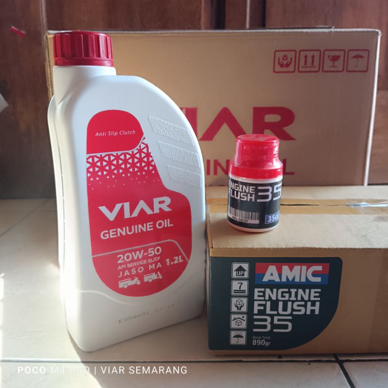 Jual Oli mesin viar 1,2 liter original viar + engine flush 35 original ...