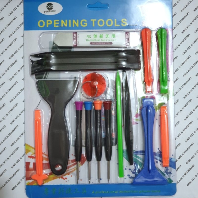Jual OPENING TOOLS NEW SET OBENG FULLSET PEMBUKA LCD KOMPLET SUNSHINE 2288 | Shopee Indonesia