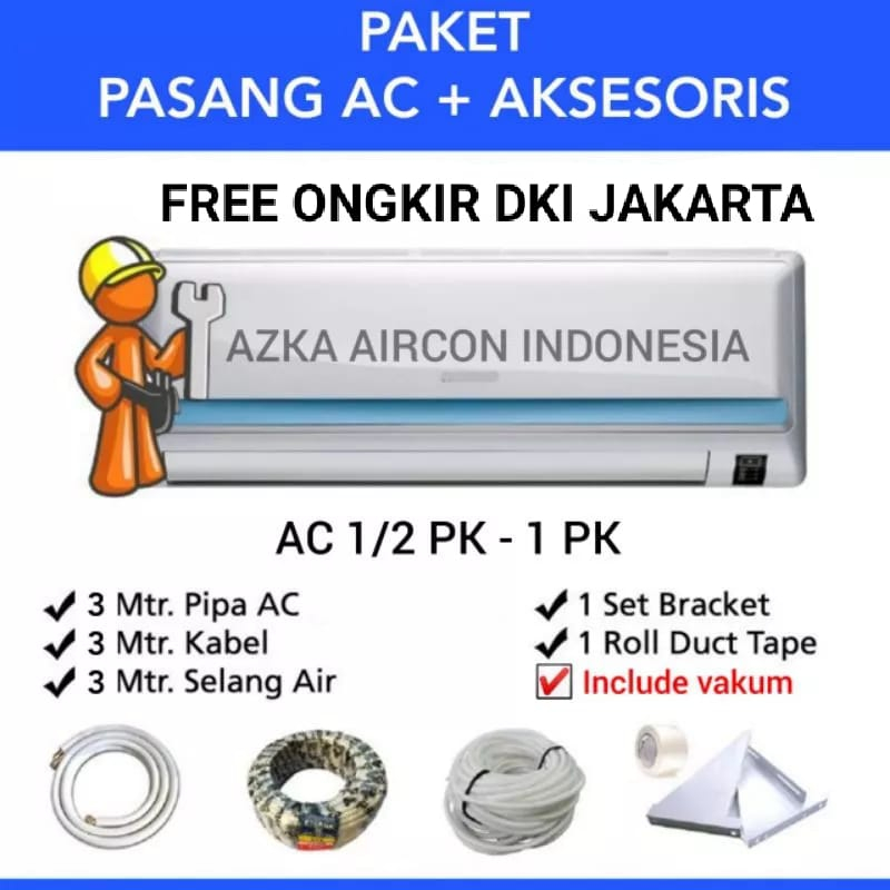 Jual JASA PASANG AC / PAKET PASANG AC AC 1/2 PK - 2 PK | Shopee Indonesia