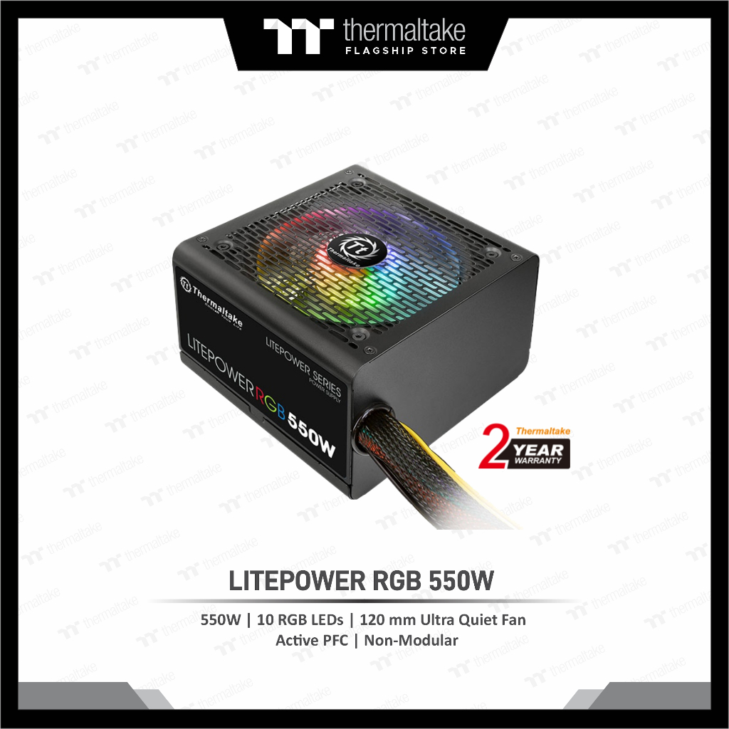Jual Power Supply Thermaltake Litepower RGB 550W (230V) | Shopee Indonesia