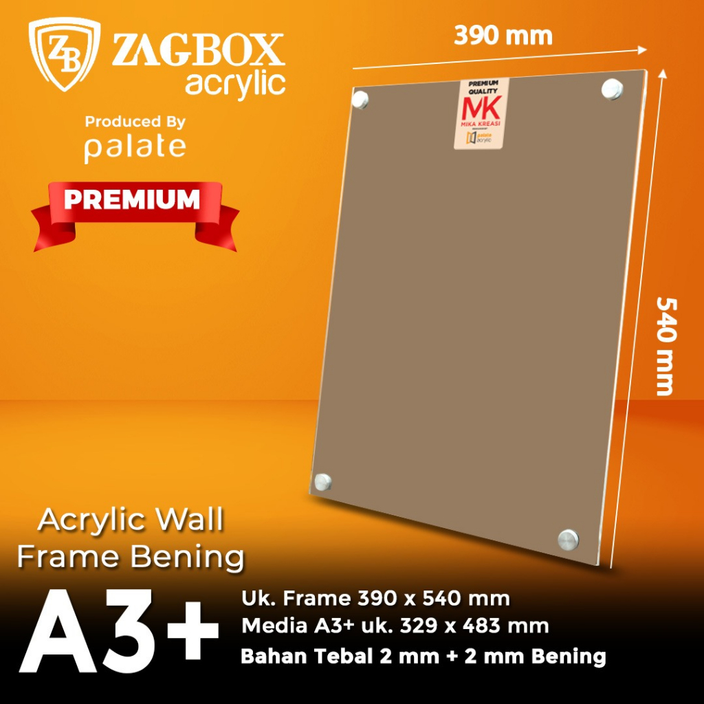 Jual ACRYLIC / AKRILIK WALL FRAME POSTER / WALL DISPLAY UKURAN A3 ...