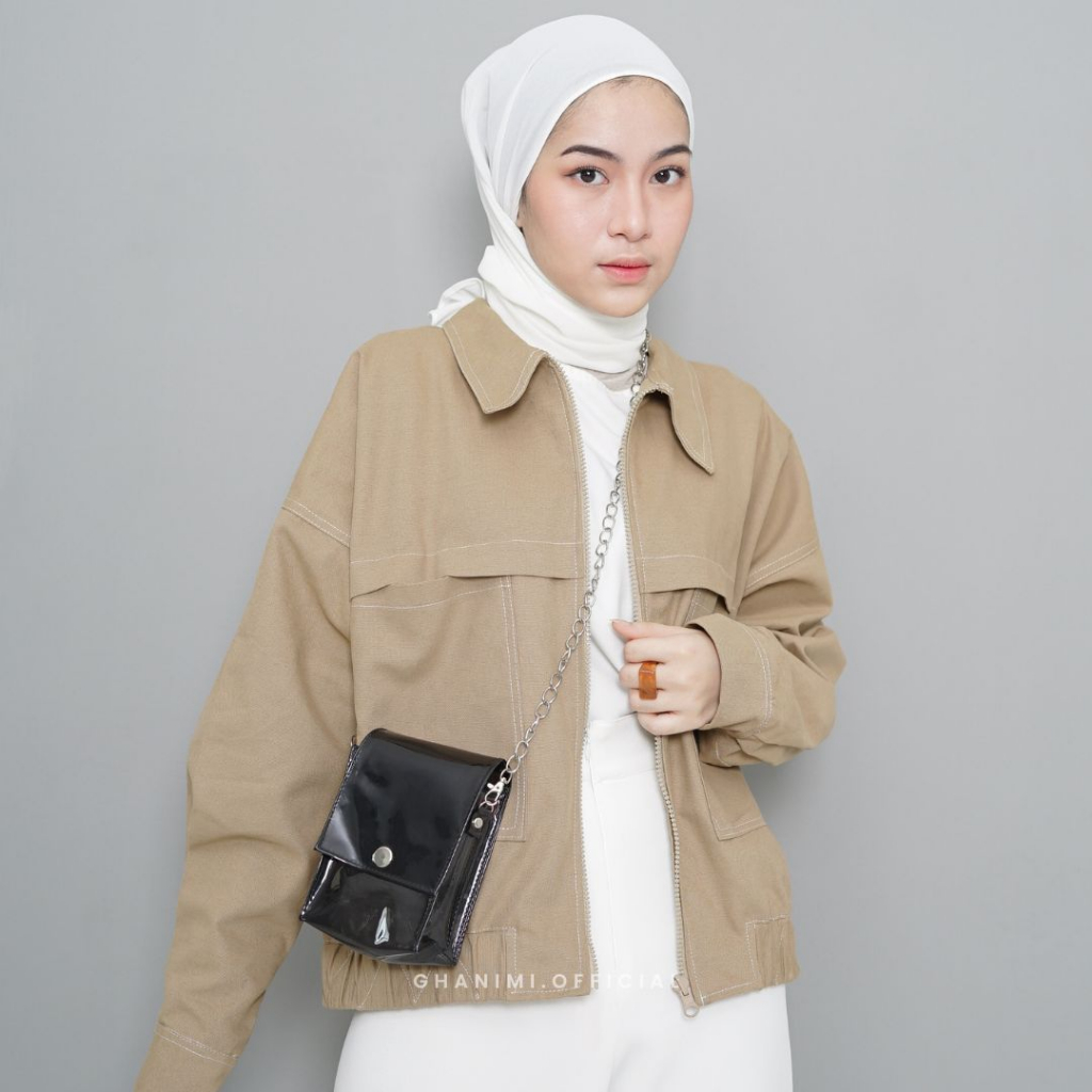 Jual Ghanimi - Everly Jacket / Jaket polos / Jaket casual formal / outer polos / jaket motor ...