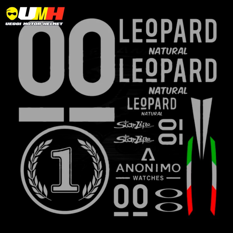 Jual Stiker Helm Leopard Red Bull cuting | Shopee Indonesia