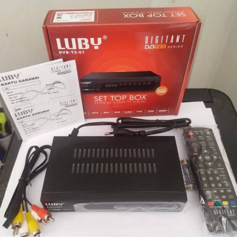 Jual Set Top Box Tv Digital Luby T2-01 / Receiver Tv Digital Luby / Set Top Box TV Analog Ke ...