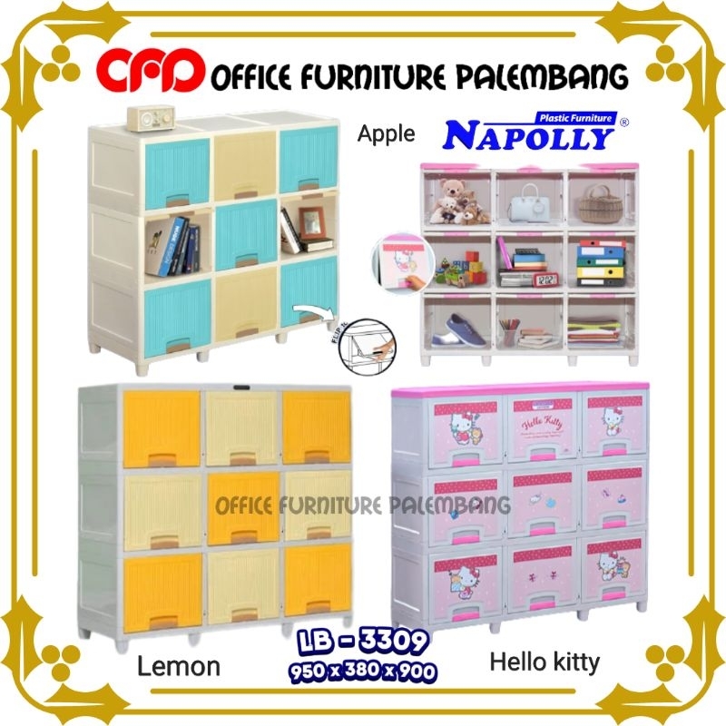 Jual (gojek) lemari cabinet napolly locker box LB 3309 box serbaguna ...