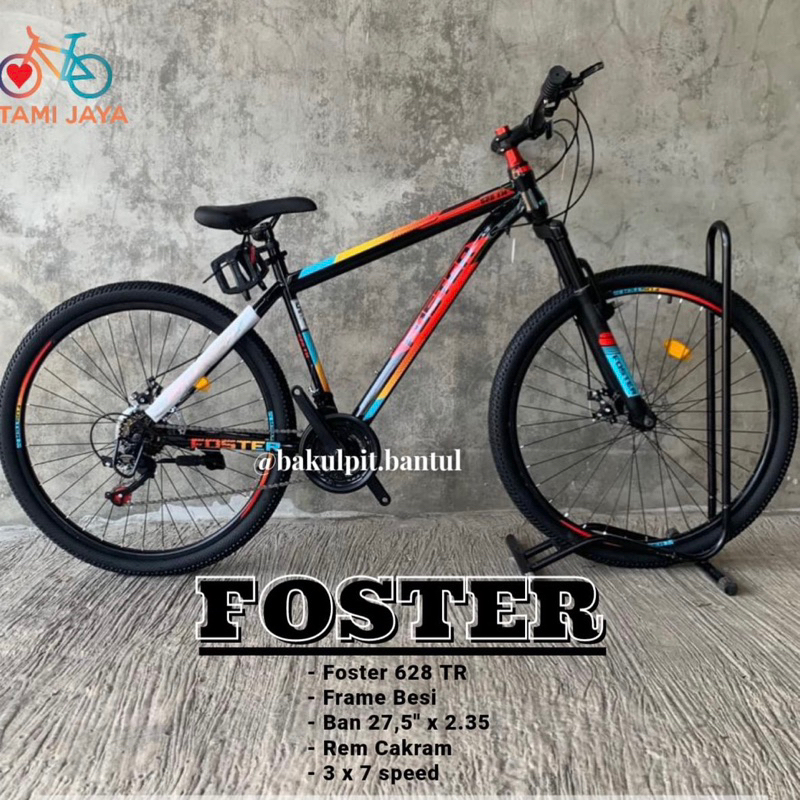 Jual Sepeda Gunung MTB Foster 628 TR Ring 27,5 Ring 24 Ring 26 | Shopee ...