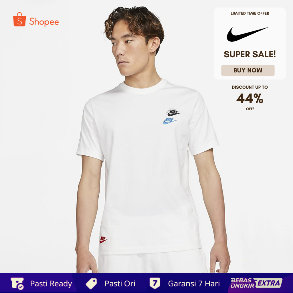 Jual Kaos Nike Original Pria Sportswear Club Essential - Putih | Shopee ... Jual Kaos Nike Original Pria Sportswear Club Essential - Putih | Shopee ...
