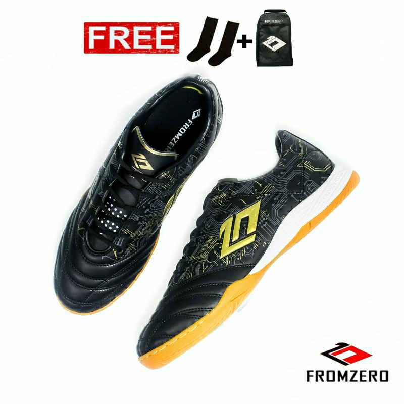 Jual Fromzero - Sepatu Futsal Starkia Baltic IN Black Gold Original | Shopee Indonesia